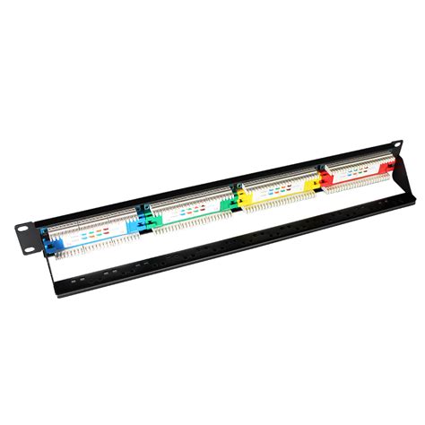 1u 24 Port Colored Patch Panel From China Manufacturer Webitelecomms Structured Cabling