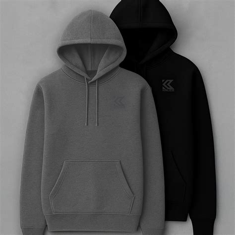Jasper 2 Pack Pullover Hoodies Charcoalblack Kruze Clothing