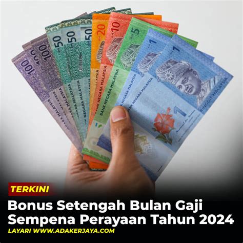 Bonus Setengah Bulan Gaji Sempena Perayaan Tahun 2024