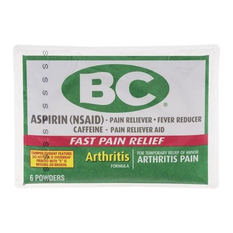 Bc Aspirin Powder Arthritis Pain 6 Ct 6 Ct Instacart