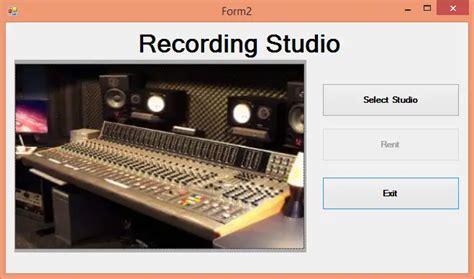 Recording Studio System In VB Net With Source Code