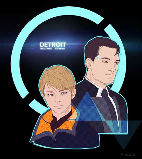 Awesome Detroit Become Human Art Connor And Kara By Cptsunstark