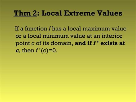 Lecture 11relative Extrema Ppt