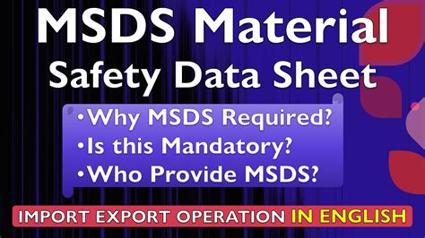 Msds Legal Requirements At William Rohde Blog