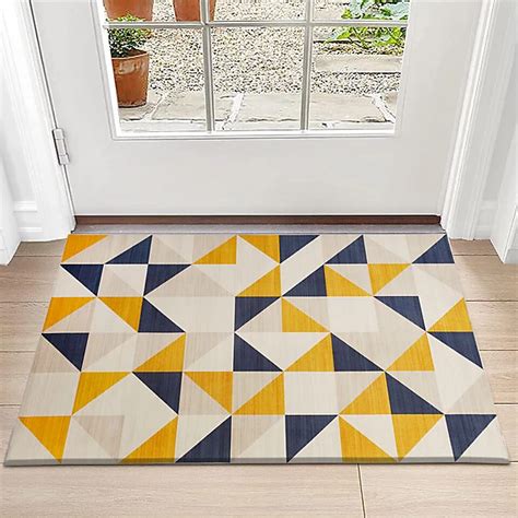 Printed Luxury Door Mats Modern Entrance Floor Mats Brio 60 X 110 Cm