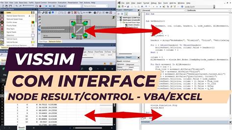 Vissim Tutorial Node Results Vissim Control With VBA Excel YouTube
