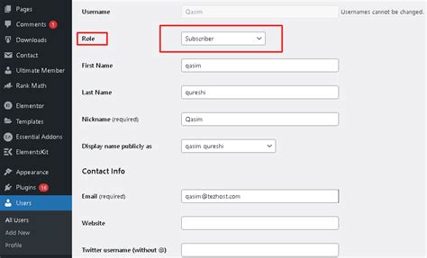 how to edit and customize user roles in wordpress tezhost