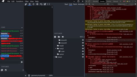 Issue Edit Session Connection Issues · Issue 808 · Jannisx11