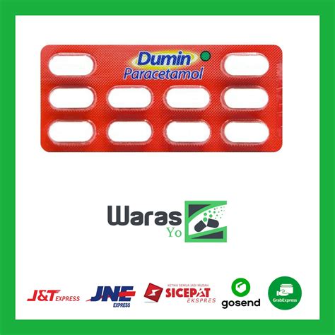 Jual [sw] Dumin 500 Mg 10 Kaplet Dumin Paracetamol Shopee Indonesia