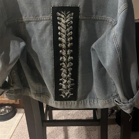 Spine Back Patch Spinal Column Skeleton Patch Bones Patch Cloth Patch Badge Back Patch
