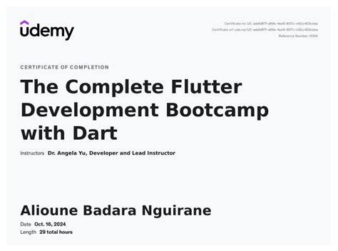 Flutter Udemy Mobiledevelopment Certification Dart Appdevelopment Techskills Devmobile