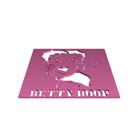 Free Sculptures And Artworks Stl Download Betty Boop Stencil 3by Smtm 🦊