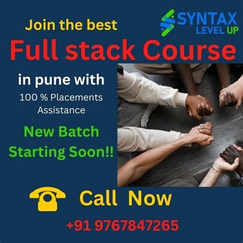 get job ready with syntaxlevelup s full stack developer classes in pune