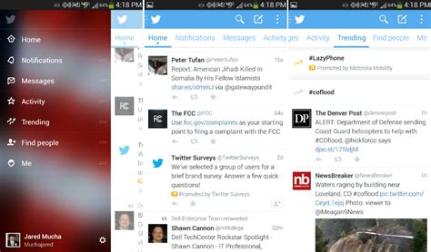 twitter rolls out version 5 0 to android users completely reworked ui