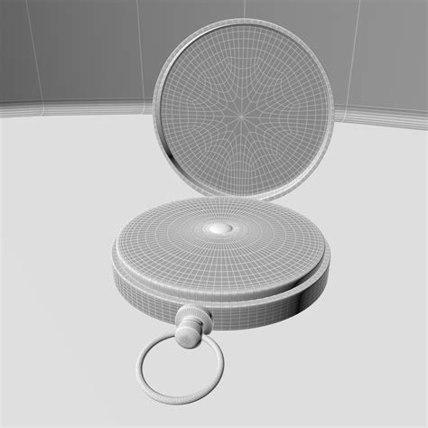 Gold Compass 3d Model Cgtrader