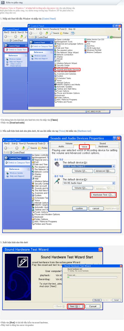 Nh V O Next T Khi B Ki Tra Sound Hardware