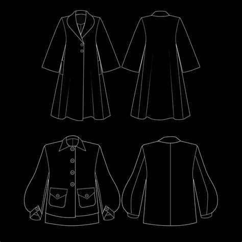 Patternmaking Guide Winter Coats The Shapes Of Fabric