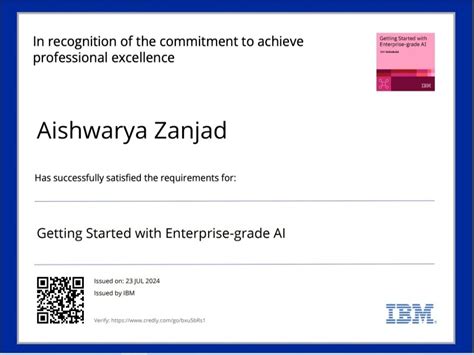 aishwarya zanjad on linkedin ibm ai professionaldevelopment ibmskillsbuild innovation