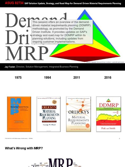Sap Solution Update Strategy And Road Map For Demand Driven Material Requirements Planning Pdf