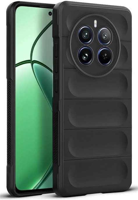 Mr Case Liquid Silicone Case For Realme P1 5g Comfort Grip Soft Touch Matte Tpu Black