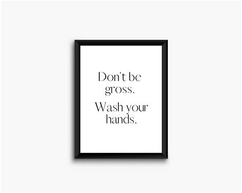 Wash Your Hands Sign Powder Room Sign Funny Bathroom Wall Etsy