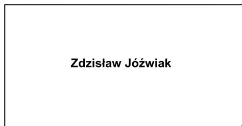 Nekrolog Zdzisław Jóźwiak