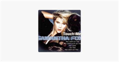 ‎touch Me Album Par Samantha Fox Apple Music