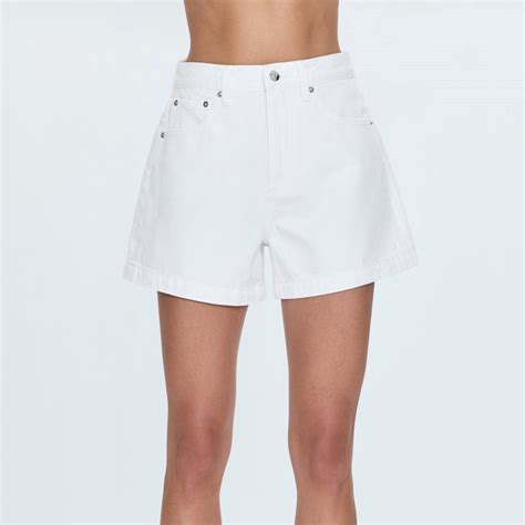 Pistola Saige High Rise A Line Short White The Hat Store Llc
