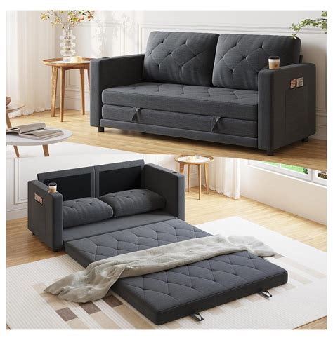 3 In 1 Loveseat Sleeper Sofa Pull Out Sleeper Couch Full Size
