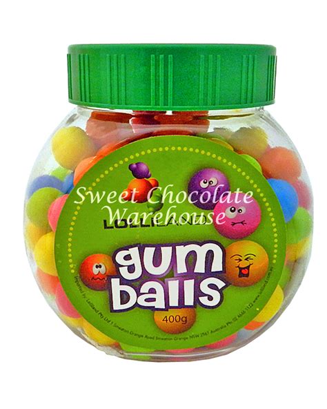 Assorted Gumballs Jar 400g Sweet Chocolate Warehouse