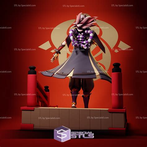Red Oni Arataki Itto 3d Model Walking From Genshin Impact Specialstl