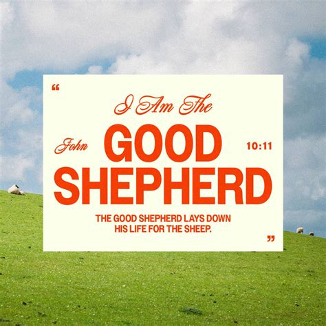 John 1011 33 I Am The Good Shepherd The Good Shepherd Sacrifices His