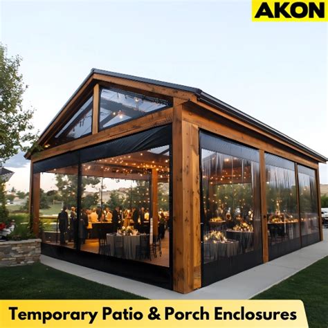 Temporary Enclosures For Patios Porches And Decks Affordable Solutions
