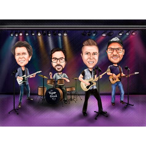 Music Band Caricature