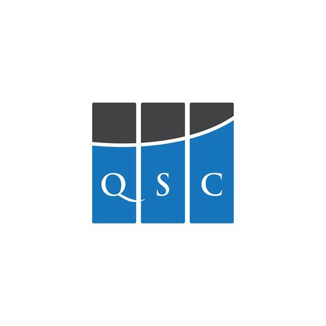Qsc Letter Logo Design On White Background Qsc Creative Initials