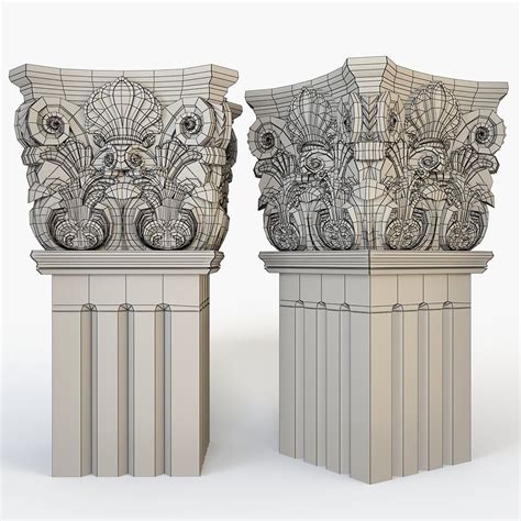 Classical Column For Cnc 3d Model Cgtrader