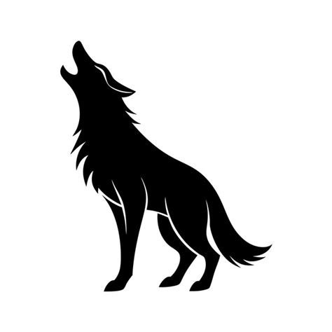 Lemblème De Wolfling Logo Silhouette Vectorielle Silhouette De Couleur Noire 15 Vecteur