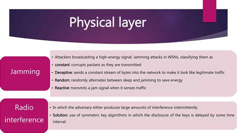 Threats In Wireless Sensor Networks Pptx Information And Network Security Computing
