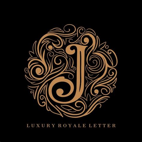 Premium Vector Letter J Luxury Royal Circle Ornament Logo