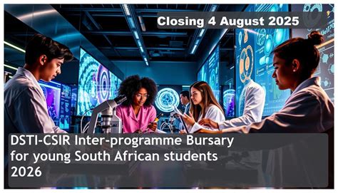 Dsti Csir Inter Programme Bursary Scheme 2026 Closing Date 4 August