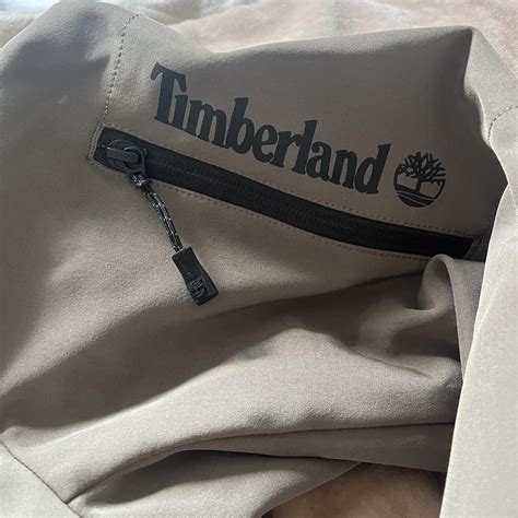Timberland Jacket Grey Thumb Holes Size Xl Depop
