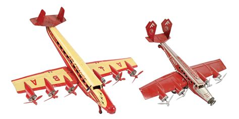 Lot Detail Lot Of 2 Tin Air France Planes