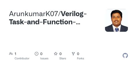 Verilog Task And Function Examplereadmemd At Main · Arunkumark07