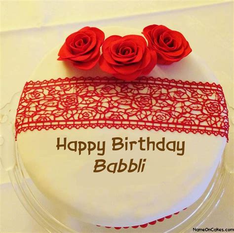 Happy Birthday Babbli Cake Images
