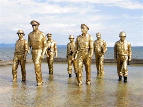 Monument And Tribute In The Macarthur Landing Memorial National Park