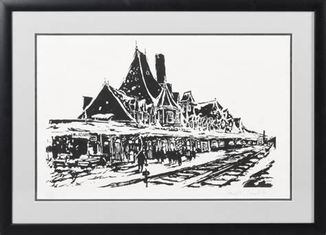 The Lighting Of The Tree And Macadam Railway Station Christmas Greetings 1983 By Molly Joan