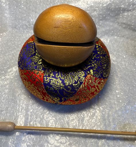 Mokugyo Wooden Gong Set Butsugu Handmade Japan Etsy