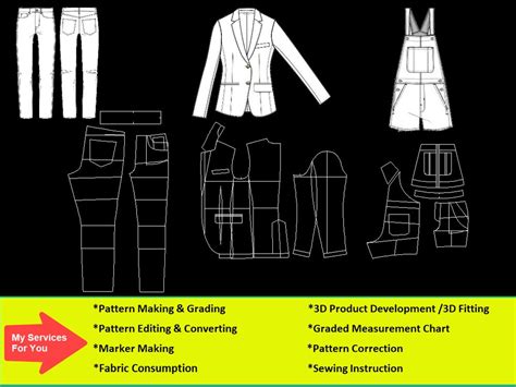 Sewing Pattern Making Grading Marker Making 3d Upwork