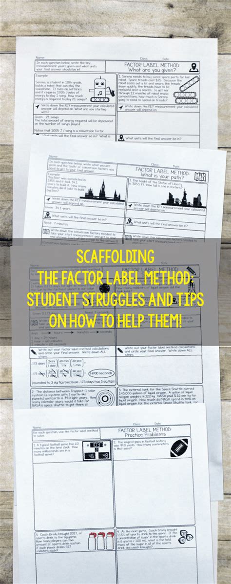 Factor Label Method Worksheet Printable Calendars At A Glance
