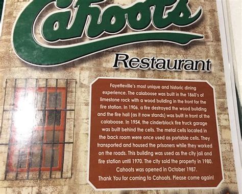 Cahoots Restaurant Fayetteville Restaurant Reviews Photos And Phone